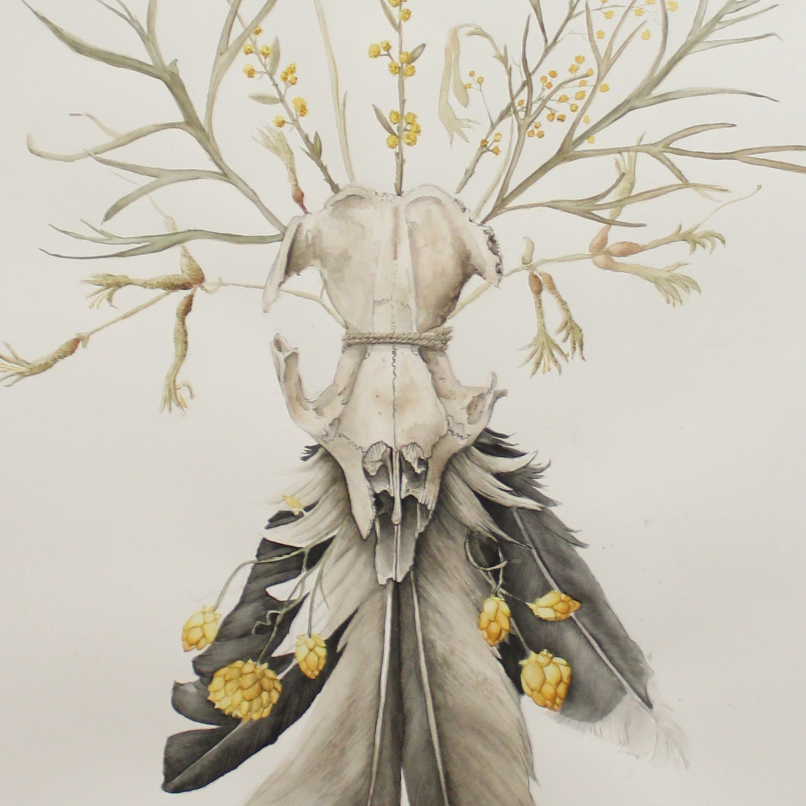 Wombat Totem#2 (Yellow Totem) 2013